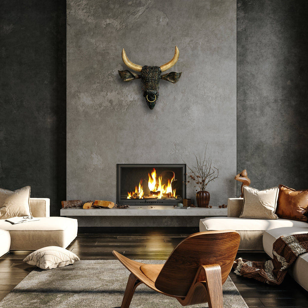 Urban Steel Bulls Head Wall Hanging – Bentley & Bo